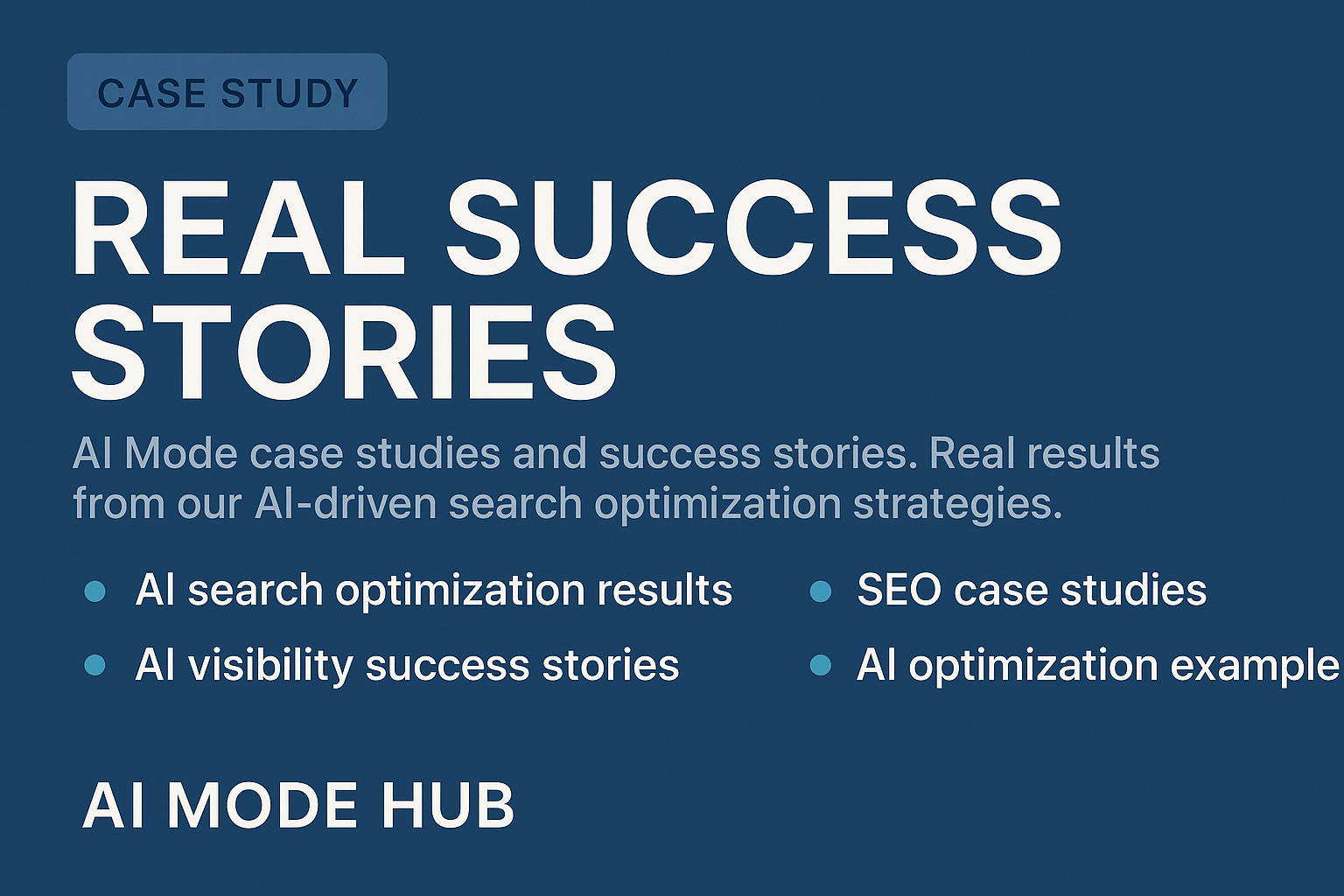 Case Studies – AI Mode Success Stories | AI Mode Hub